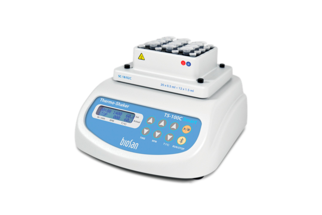 TS-100C, Thermo-Shaker with cooling for microtubes and PCR plates - FB ...
