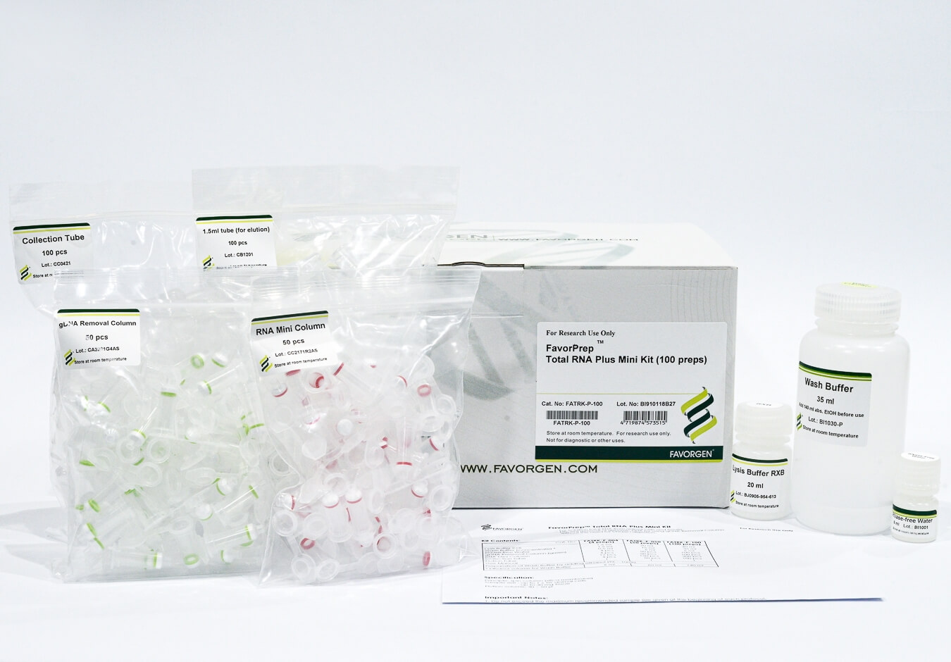FavorPrep™ Total RNA Plus Kit (DNA removal column) - FB Australia