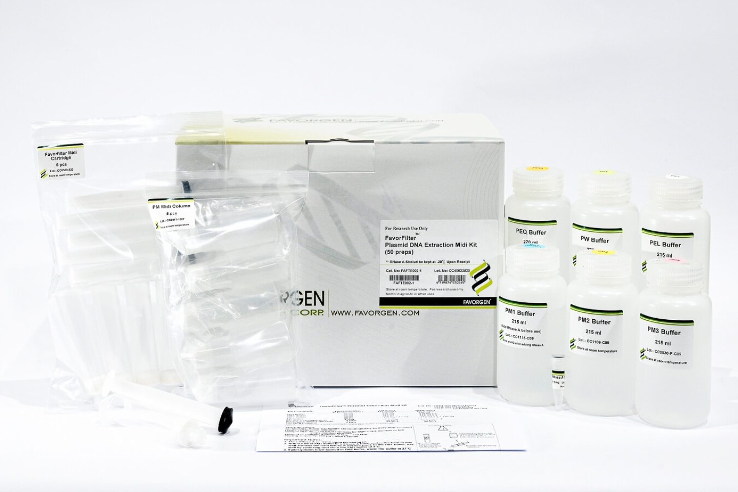 FavorFilter™ Midi Plasmid Extraction Kit, Ion Exchange - FB Australia