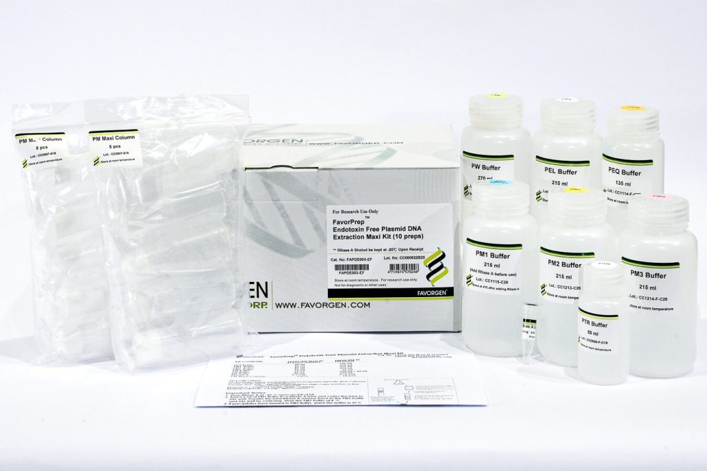 FavorPrep™ Maxi Endotoxin Free Plasmid DNA Extraction Kit (10 prep ...