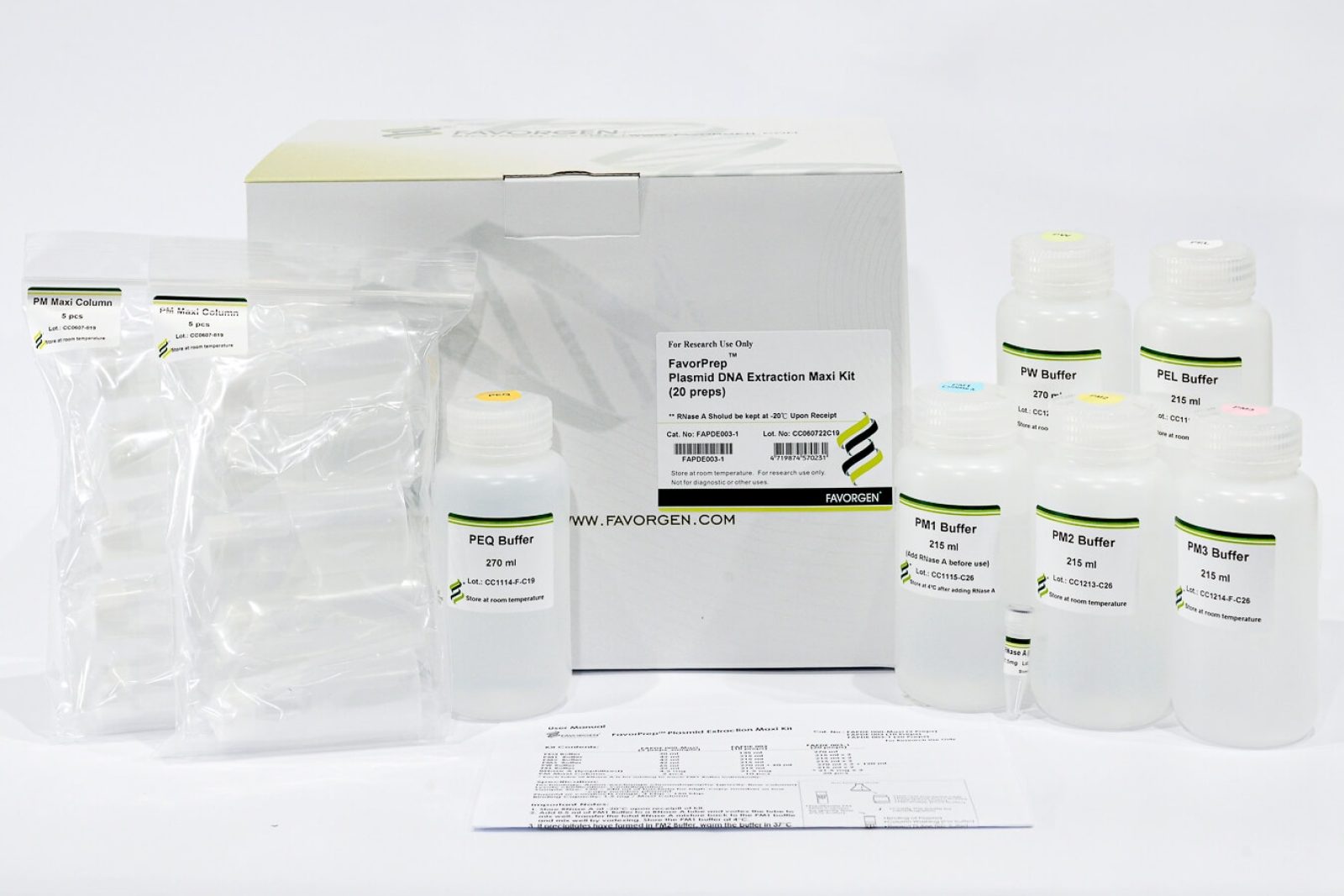 FavorPrep™ Maxi Plasmid DNA Extraction Kit, Ion Exchange - FB Australia