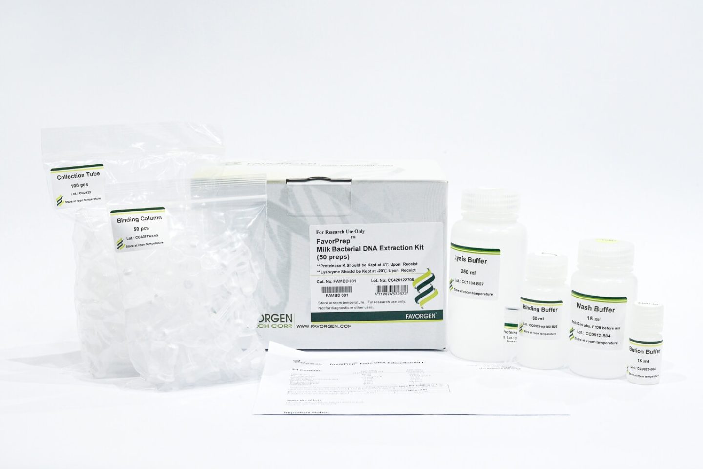 FavorPrep™ Milk Bacterial DNA Extraction Kit (50 prep) - FB Australia