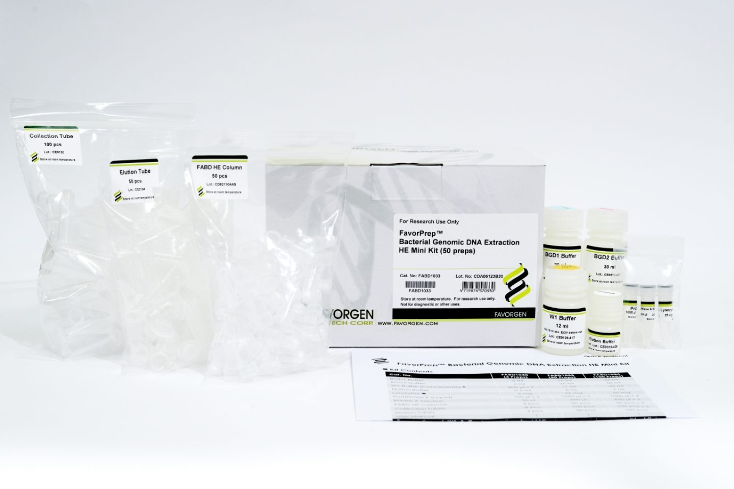 FavorPrep™ Bacterial Genomic DNA Extraction HE Kit - FB Australia